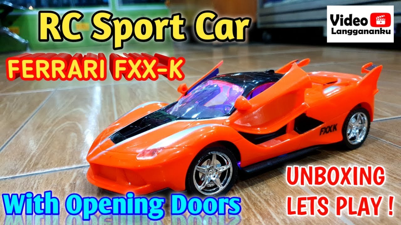 Mobil Remot RC Ferrari FXX K Opening Door Remote Control Car Unboxing ...