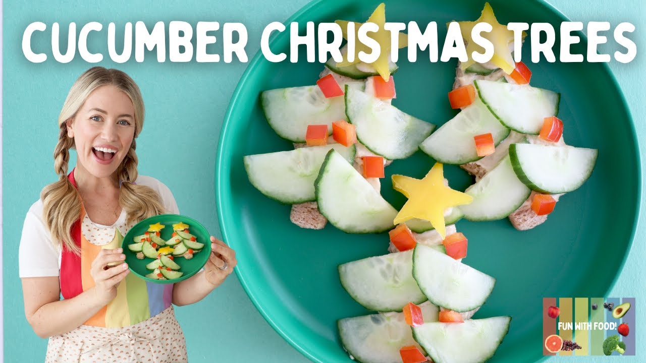 Cucumber Christmas Trees - Christmas Snack For Kids - Educational ...