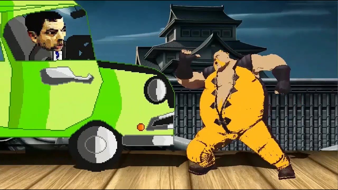 Funny Mr. Bean vs Rufus Fight - Street Fighter - Epic Fight - YouTube