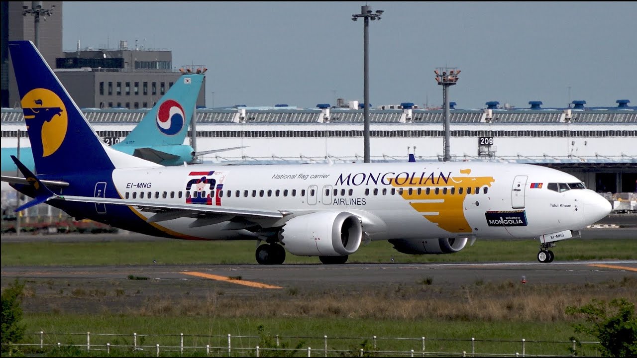 Eimng Boeing 7378 Max Miat Mongolian Airlines Jack