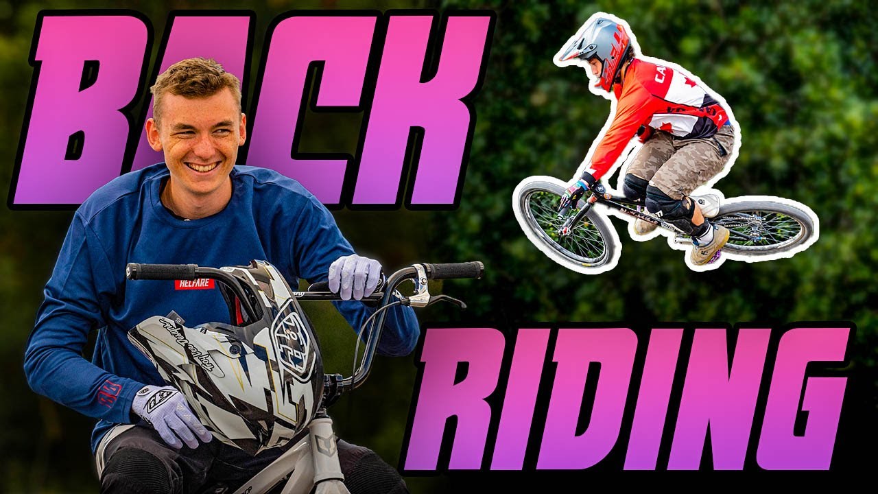 BACK RIDING THE BMX TRACK! - YouTube