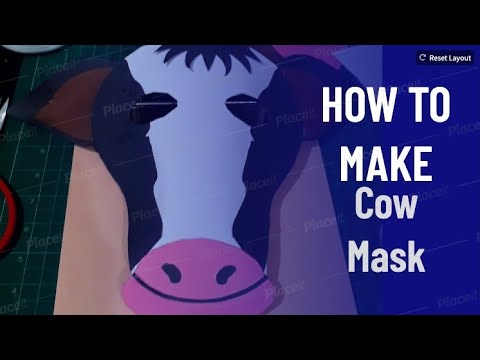 How to Make Cow Mask - YouTube