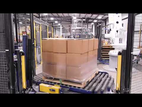 Kaitech Palletizing Cell - handling 4 SKU's with one Palletizer Cell ...