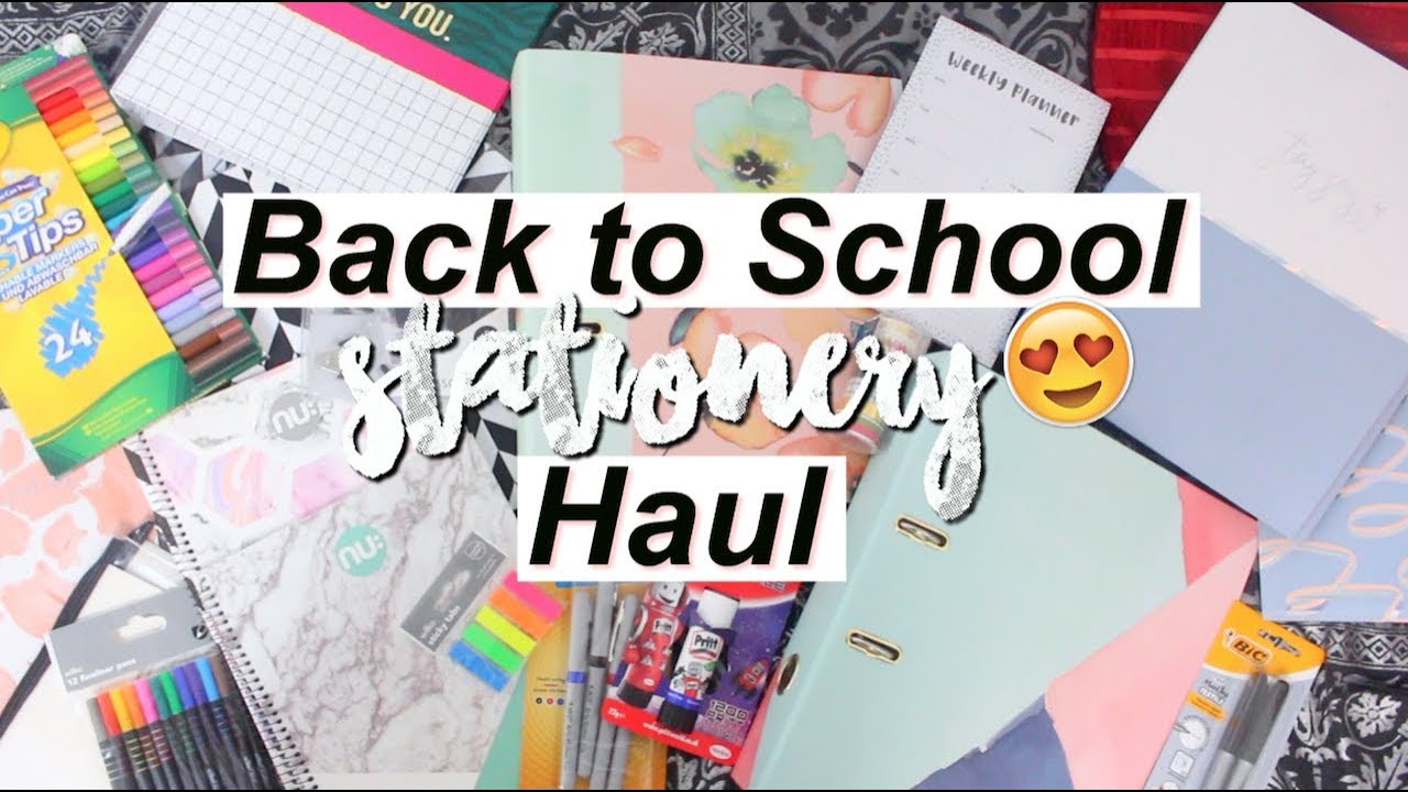 Back to School Supplies Haul!! | Sixth Form (Year 12) 2018 - YouTube