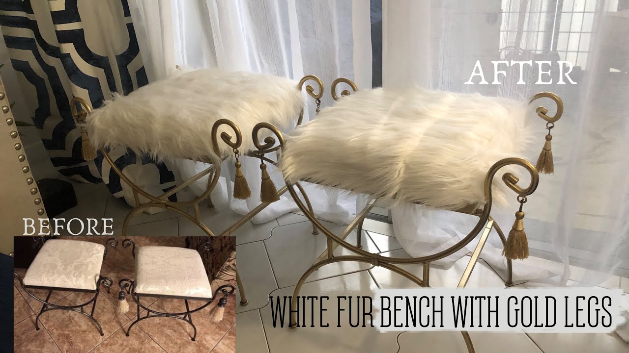 DIY Vanity Stools/Makeup Chair (DiySundays) - YouTube