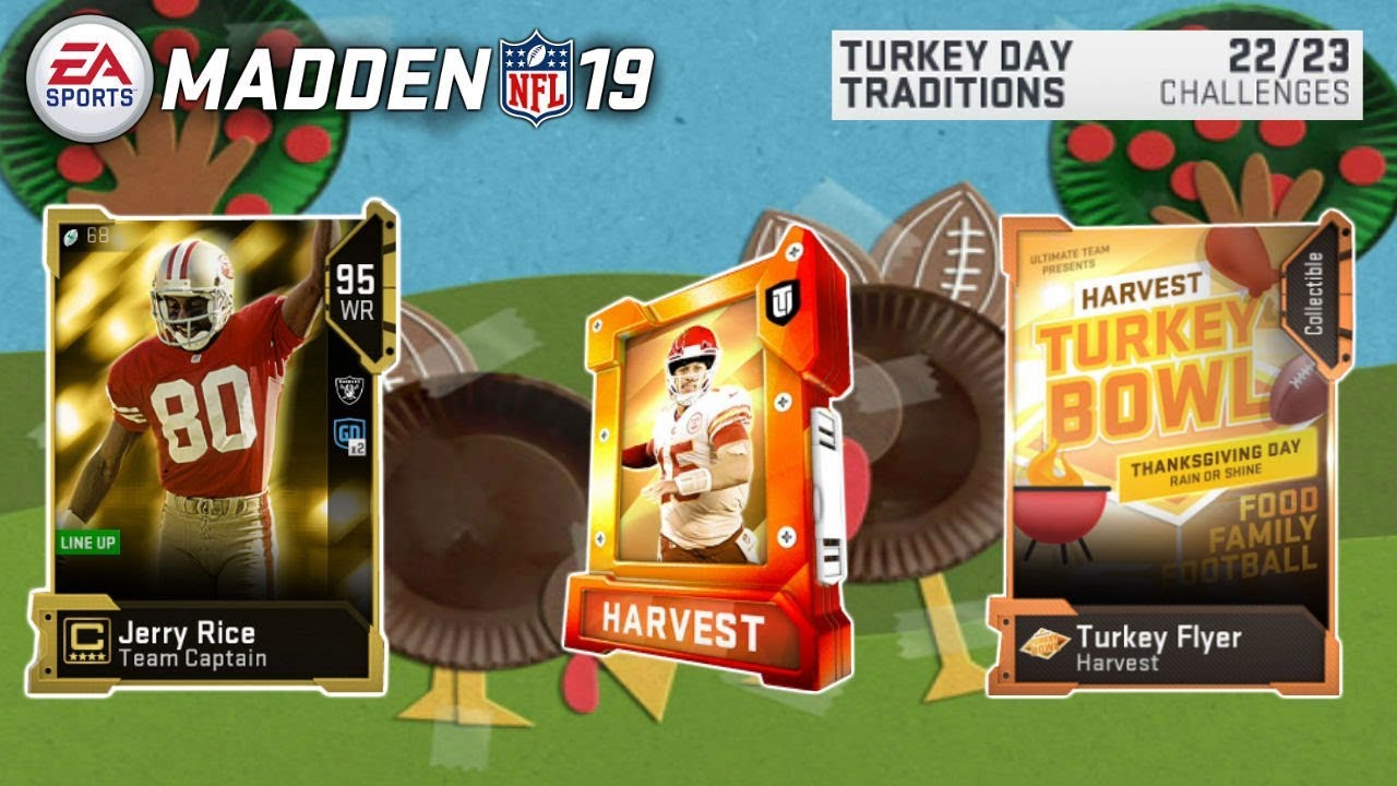TURKEY DAY TRADITIONS REWARDS! MADDEN HARVEST PACK OPENING! | MUT 19 ...