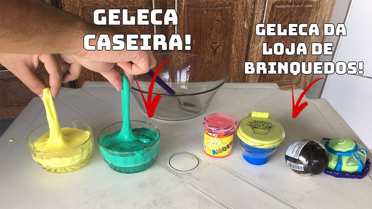 MISTUREI GELECA CASEIRA COM GELECA DA LOJA DE BRINQUEDOS. OLHA O ...