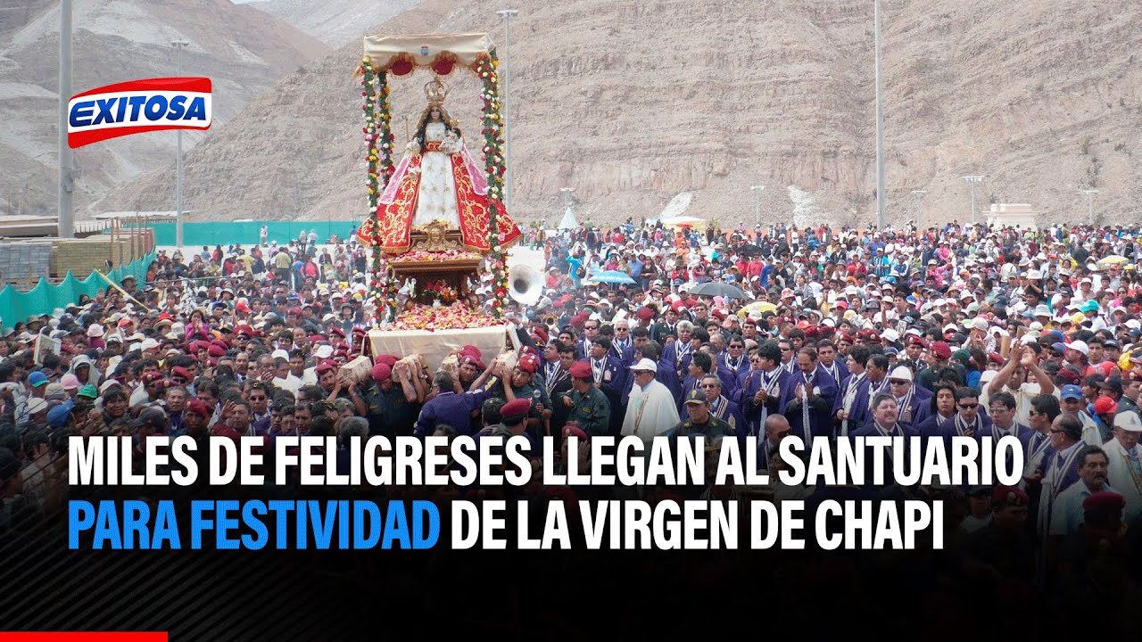 🔴🔵Miles de feligreses llegan al santuario para participar de la ...