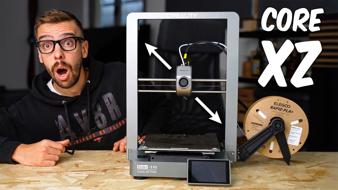 La mia Prima stampante CORE-XZ! 🤯 Recensione Ender 3 V3! - YouTube