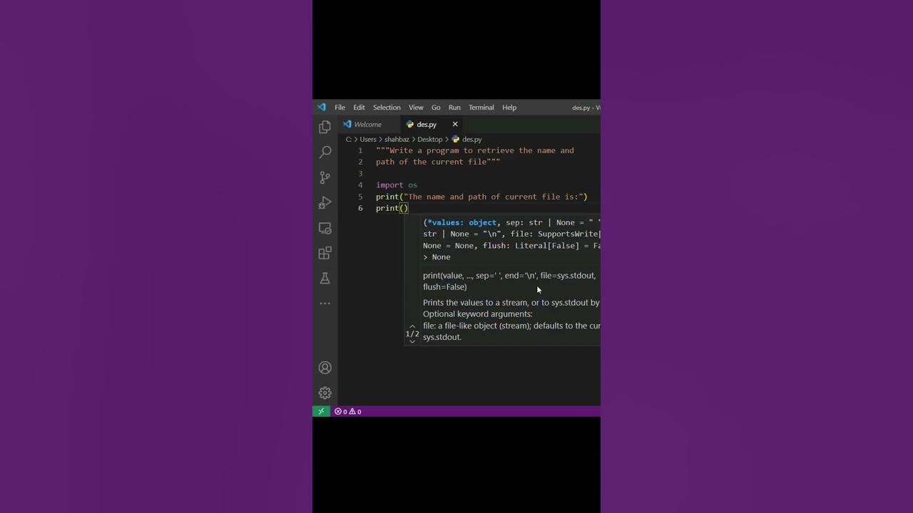 Python Tutorial: Retrieve Name and Path of Current File - YouTube