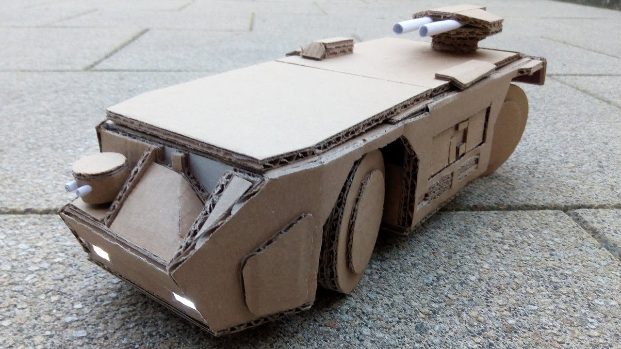 CARdboard RC car - M577 APC | Alien | AWD + All Wheel Steering - YouTube