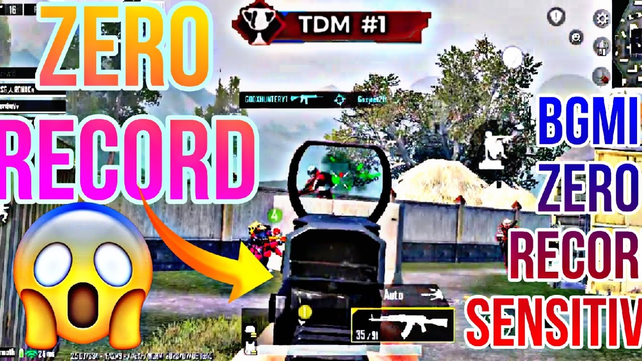 bgmi zero record sensitivity || perfect Aim 😱😱 - YouTube