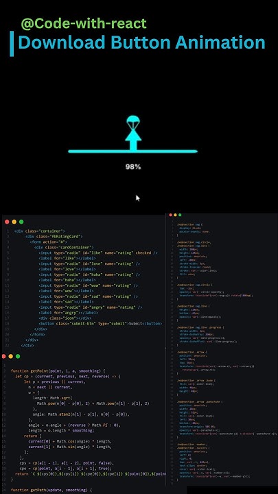 Download button Animation #code-with-react #cssanimation - YouTube