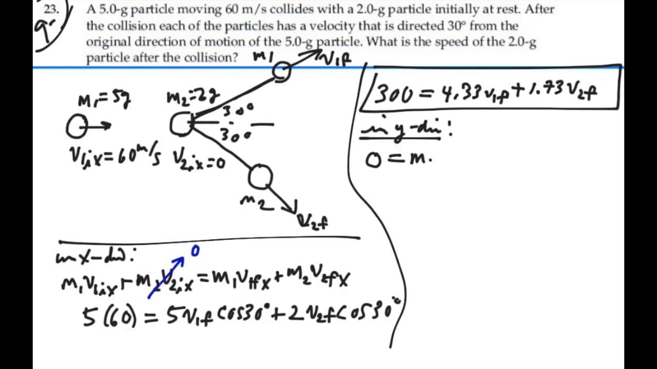 Linear Momentum & Collisions_Prob 09-23 - YouTube