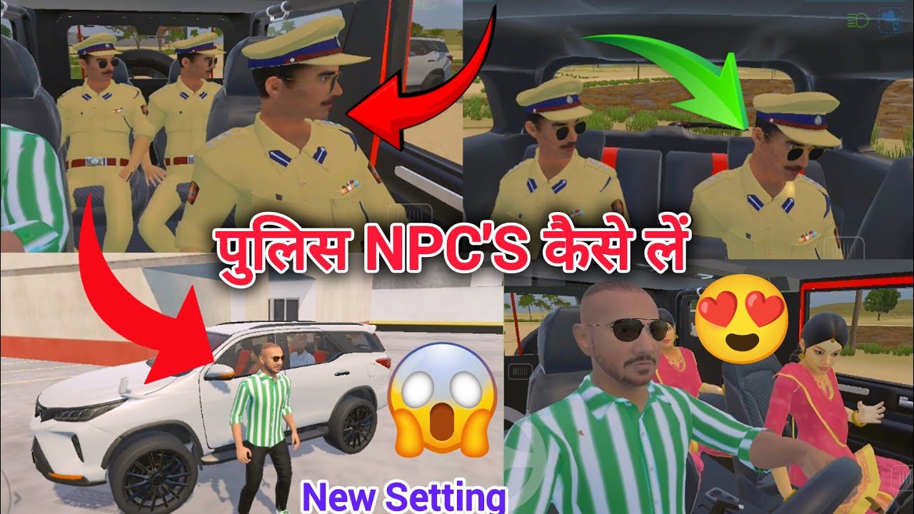 Police NPC'S New Setting 😱 Indian Vehicles Simulator 3d Update Live ...