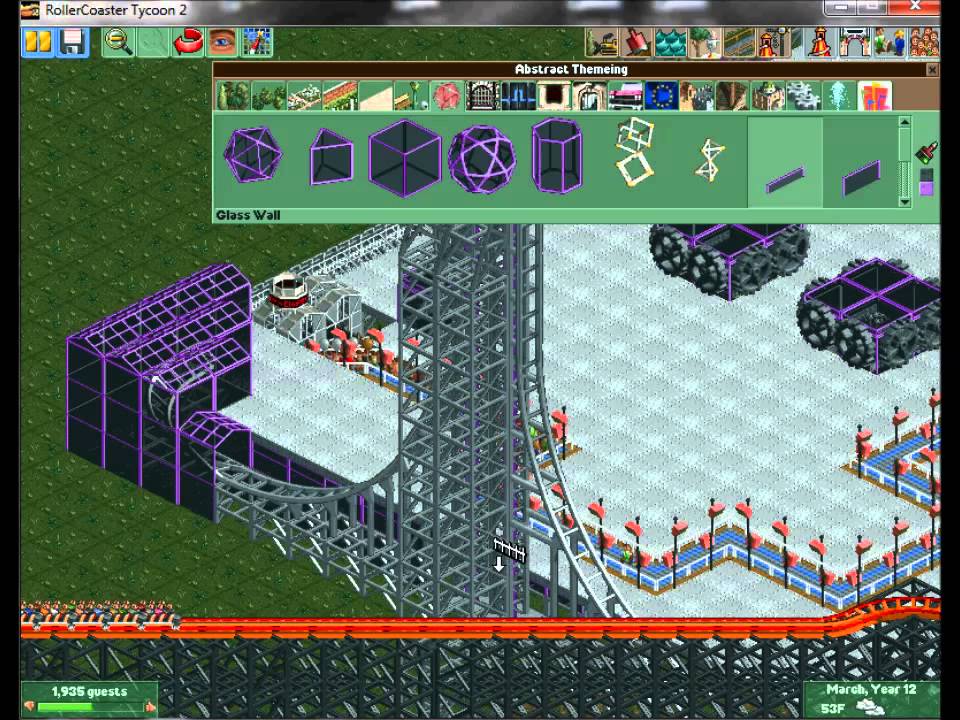 RCT2 Six Flags Nave ep.14 The Roof - YouTube