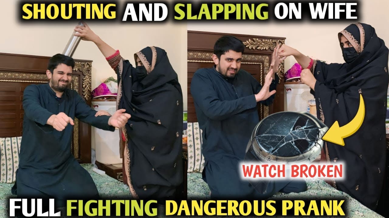 Shouting & Slapping Prank on Wife || ⁠ ⁠Extremely Gone Wrong 😭 ⁠ || She Slapped Me || - YouTube