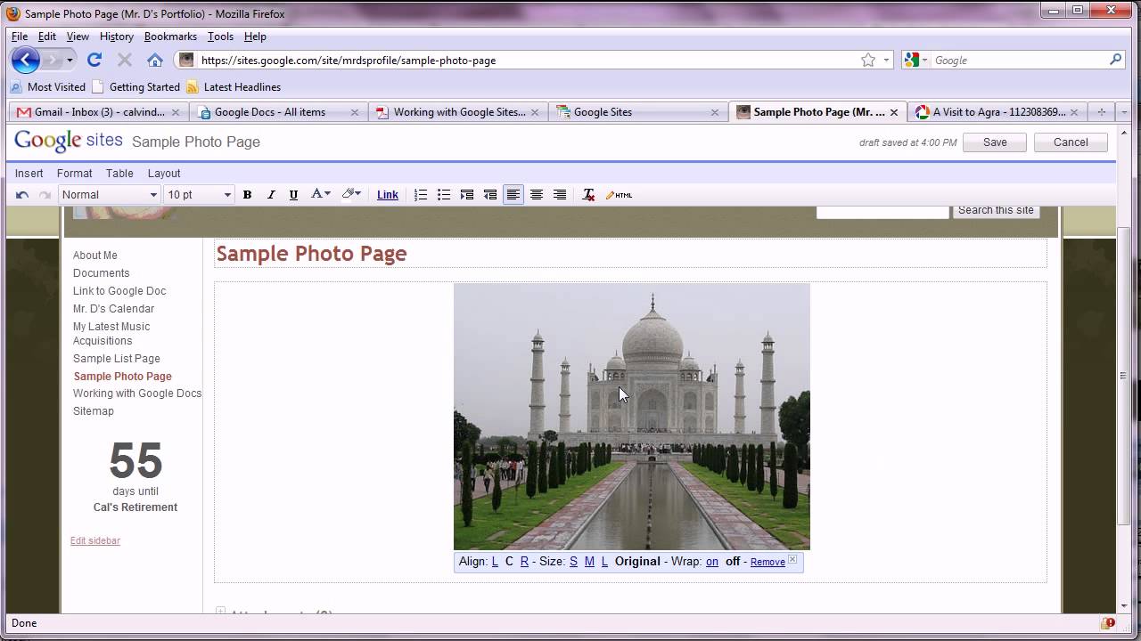 Embedding Picasa Web Album Images and Slideshows in Google Sites - YouTube