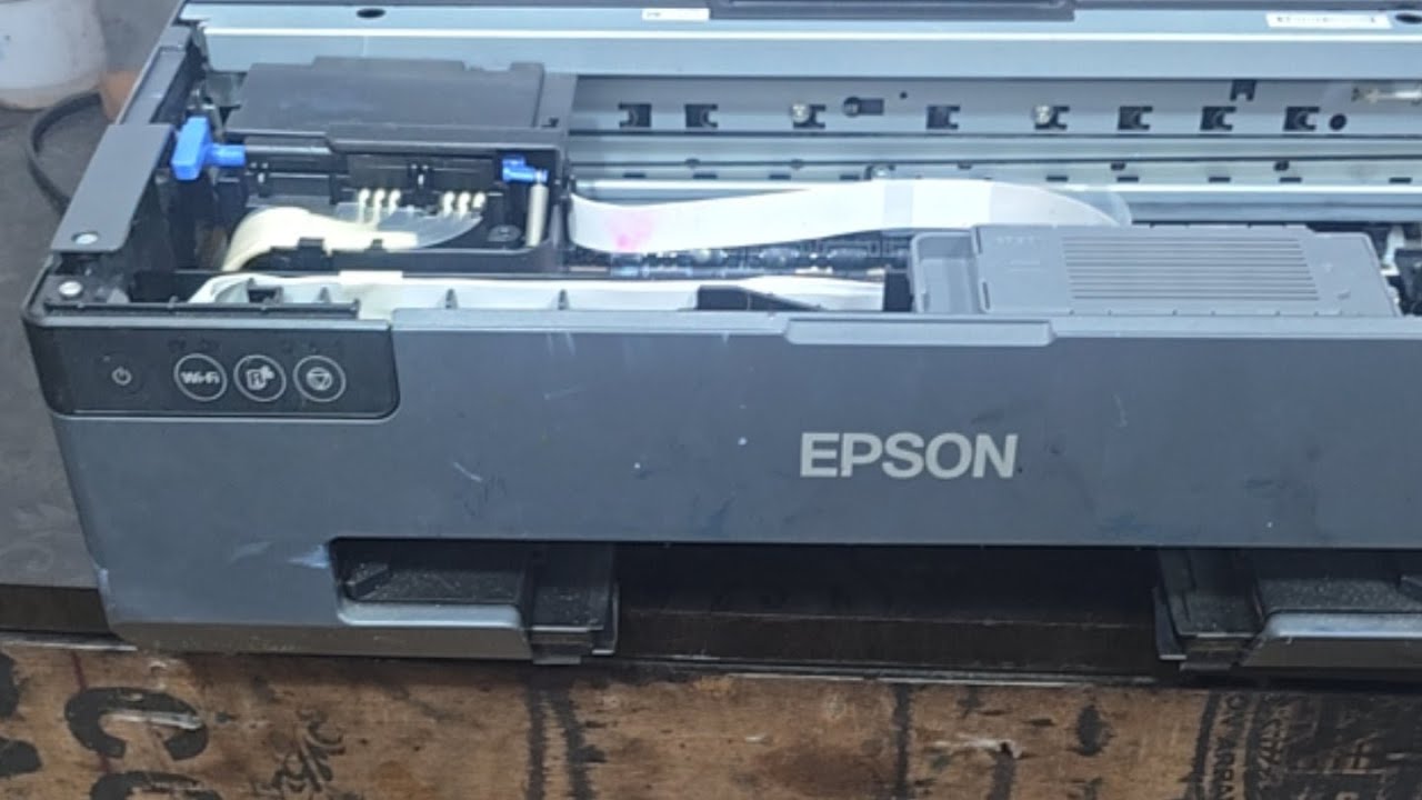 Epson L18050 A3 DTF printer Red Light blinking Problem Error PW sensor ...