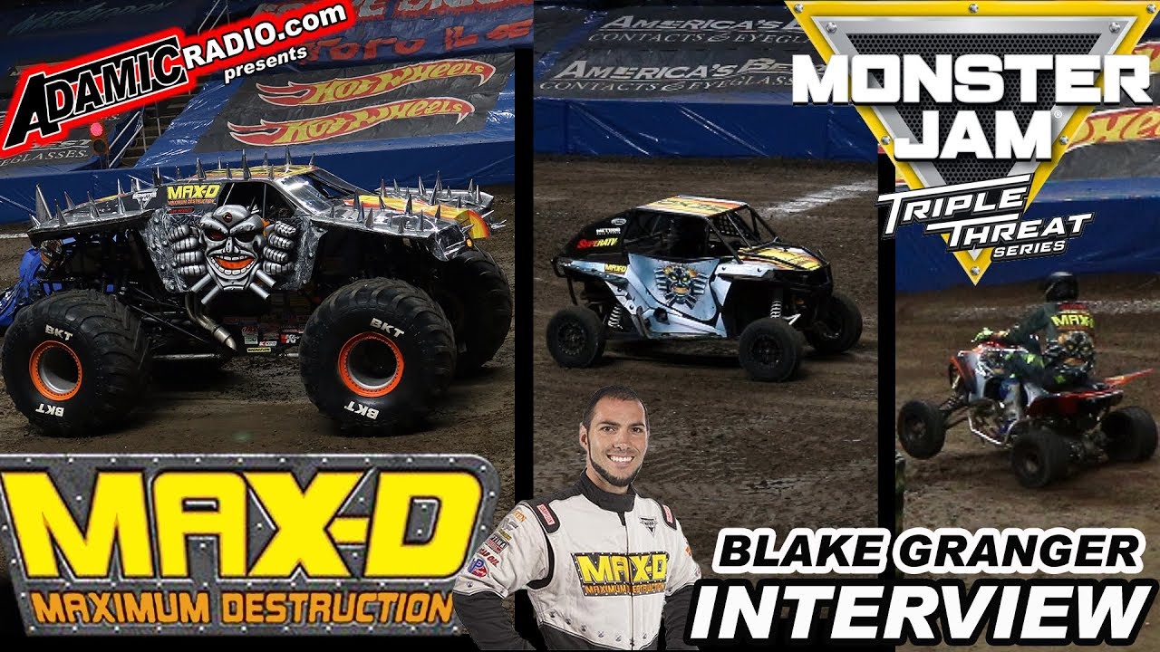 Monster Jam MAX-D driver BLAKE GRANGER interview - YouTube