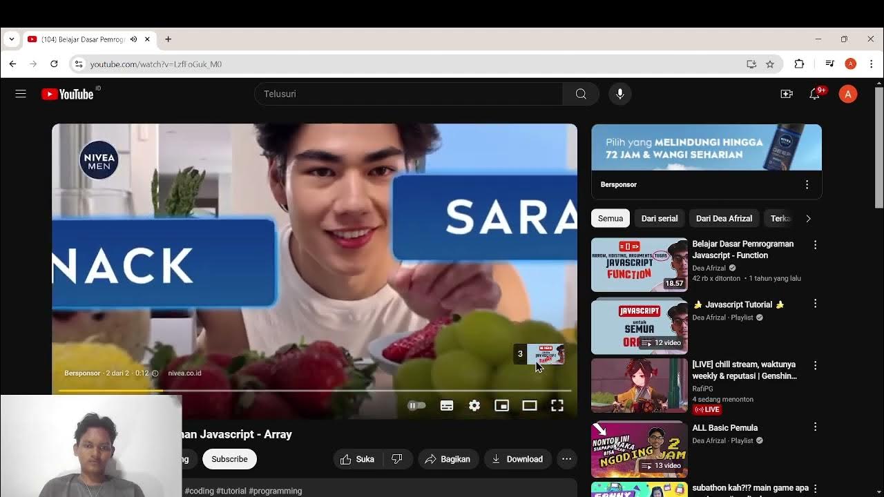 Dasar Pemrograman Mobile (Javascript dasar)(Array,Function,Loop, Asynchronous) Pertemuan 3 - YouTube