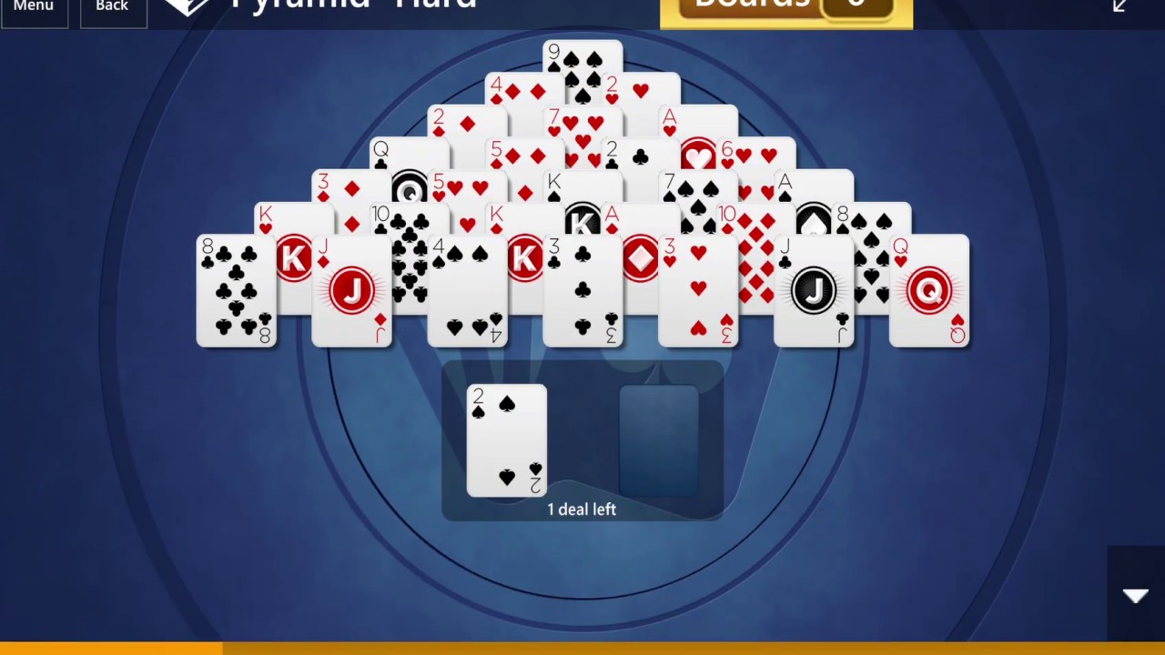 Microsoft Solitaire Collection: Pyramid - Hard - June 17, 2016 - YouTube