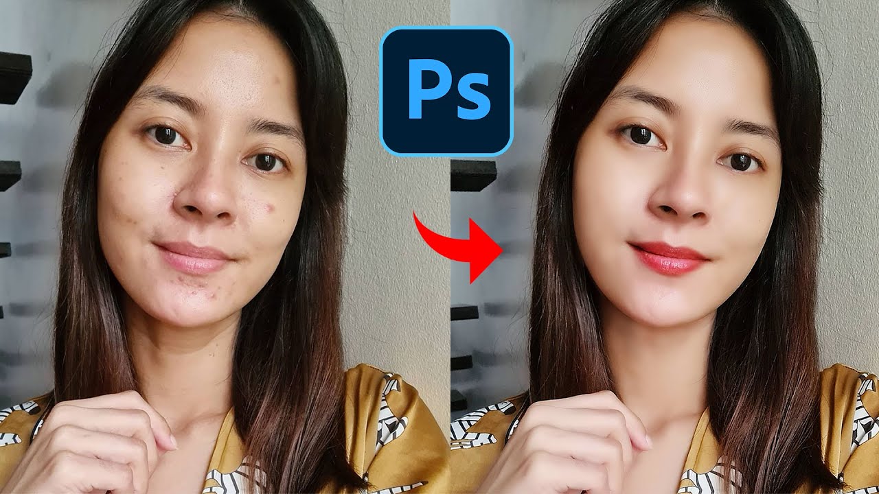 acne skin retouching - YouTube