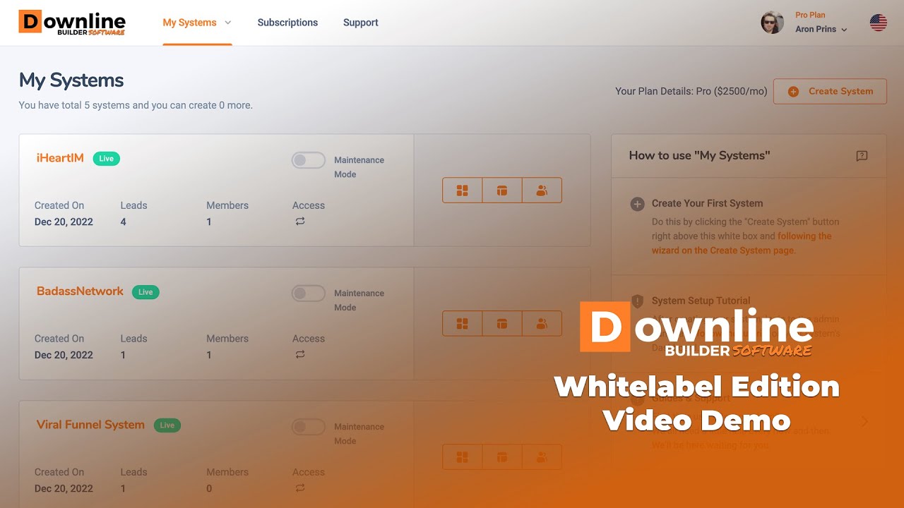 Downline Builder Software - Whitelabel SaaS Edition - YouTube