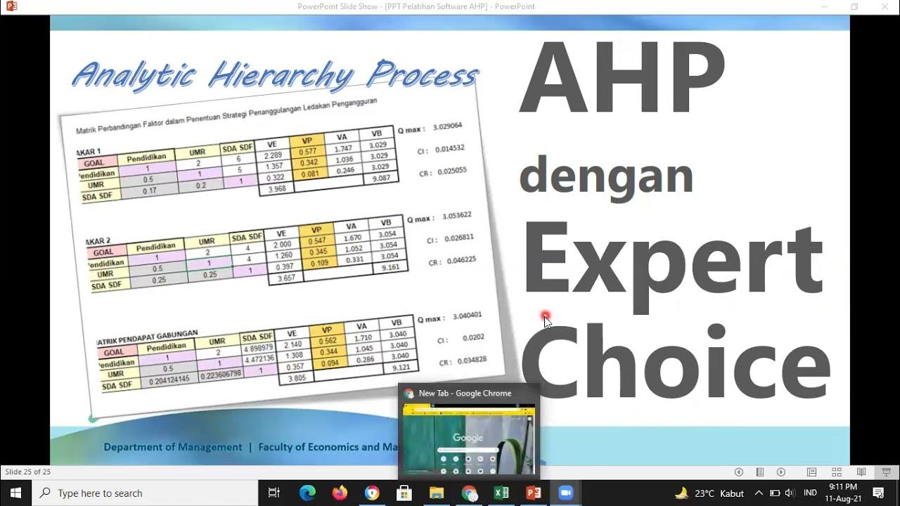 Tutorial AHP dengan Expert Choice - Strategi Penanggulangan Pengangguran dengan AHP - Expert ...