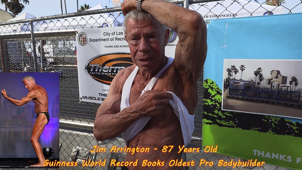 87 Year Old Jim Arrington At Muscle Beach Labor Day 2019 Youtube