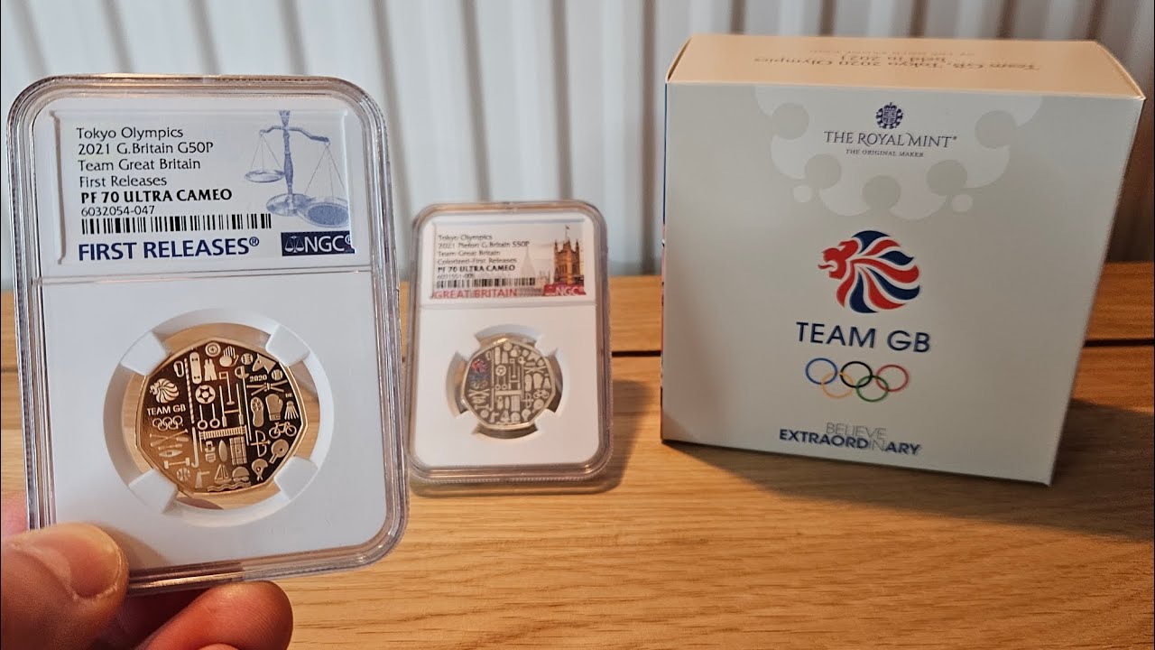 Tokyo Olympics Gold 50p and a look at my collection of Gold 50p coins ...