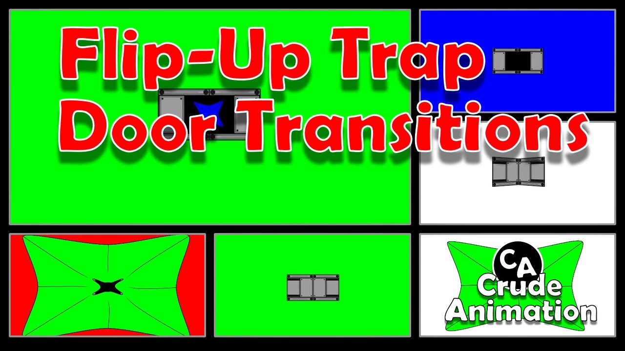 Animated Flip-Up Trap Door Transitions ~ Green Screen - YouTube