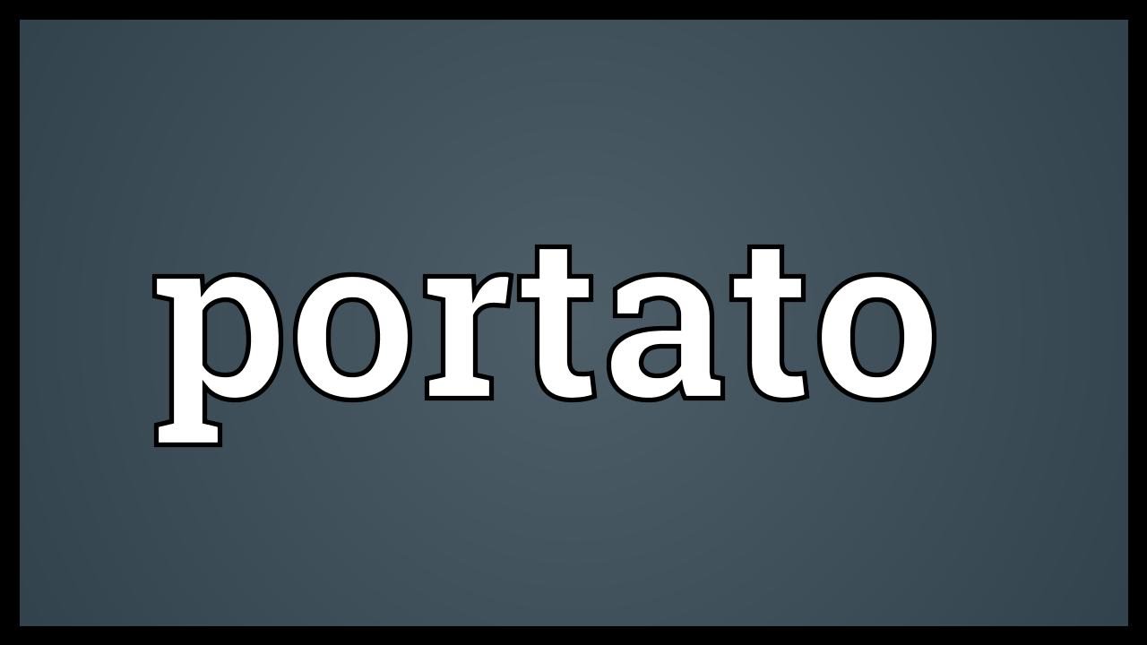 Portato Meaning - YouTube