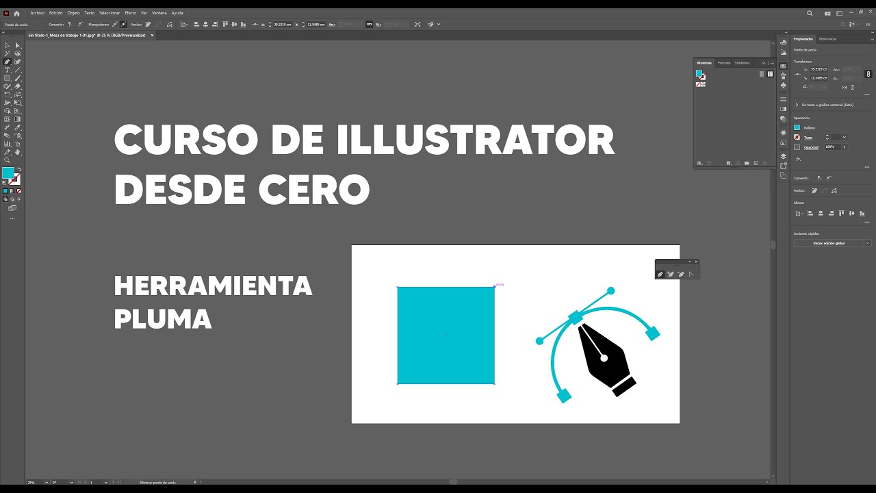 Illustrator 2024 - Clase 3 - HERRAMIENTA PLUMA - YouTube