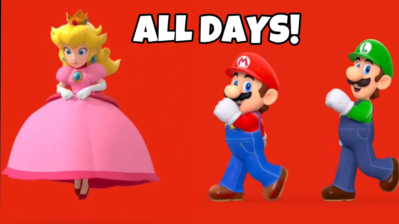 Updated: ALL Super Mario "Nintendo Today" Calendar Animations - YouTube