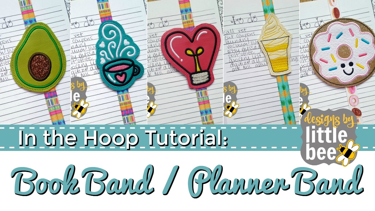 Designs by Little Bee book band - planner band - bookmark ITH project ...
