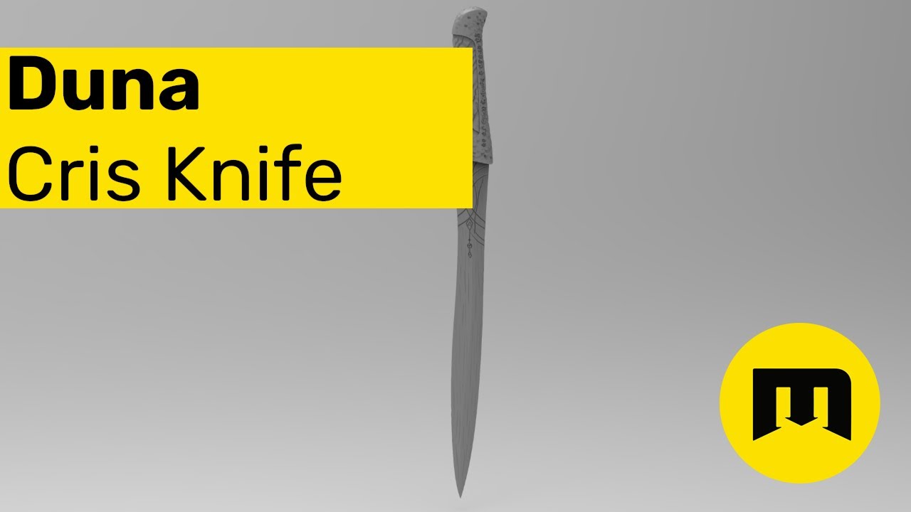 Cris knife from Duna(3D model ready for 3D printing) - YouTube
