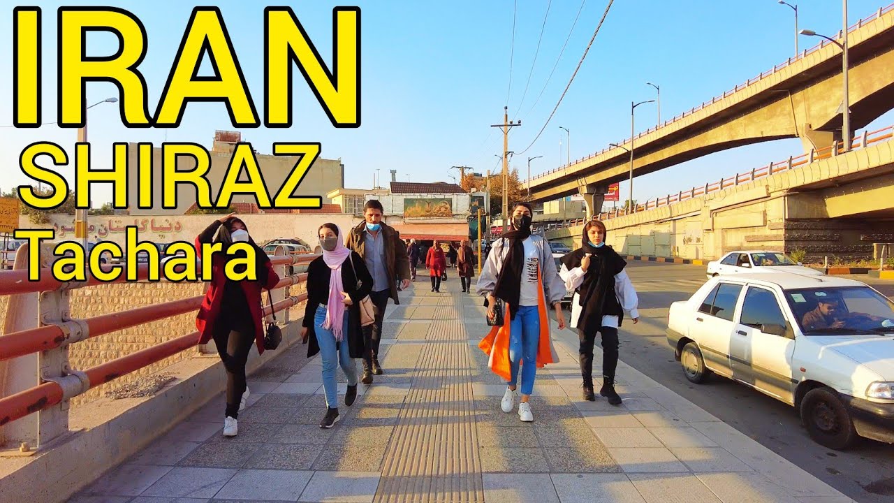 Shiraz Iran (4k)Tachara, Walking from Mali Abad Bridge To Alavi Park ...