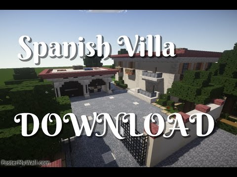 Minecraft: Lets Build/ Spanish Villa DOWNLOAD!! - YouTube