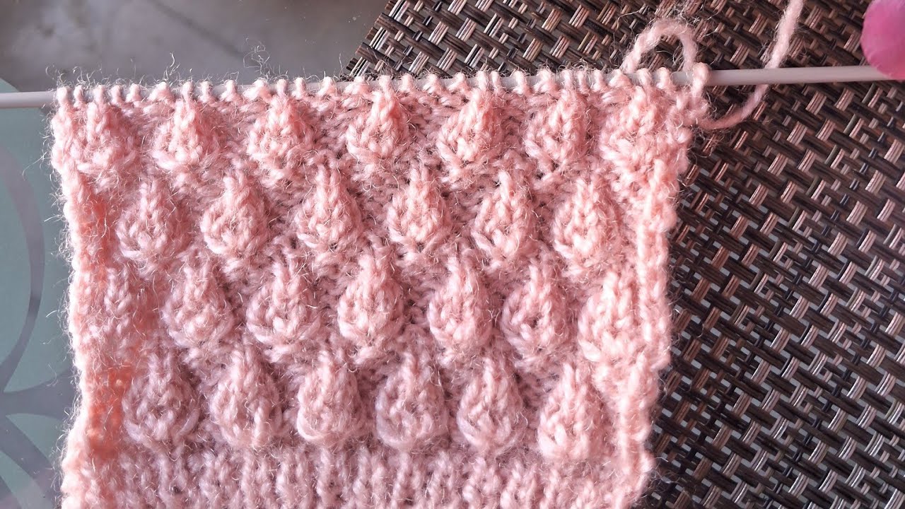 Easy knitting stich pattern for sweater, - YouTube