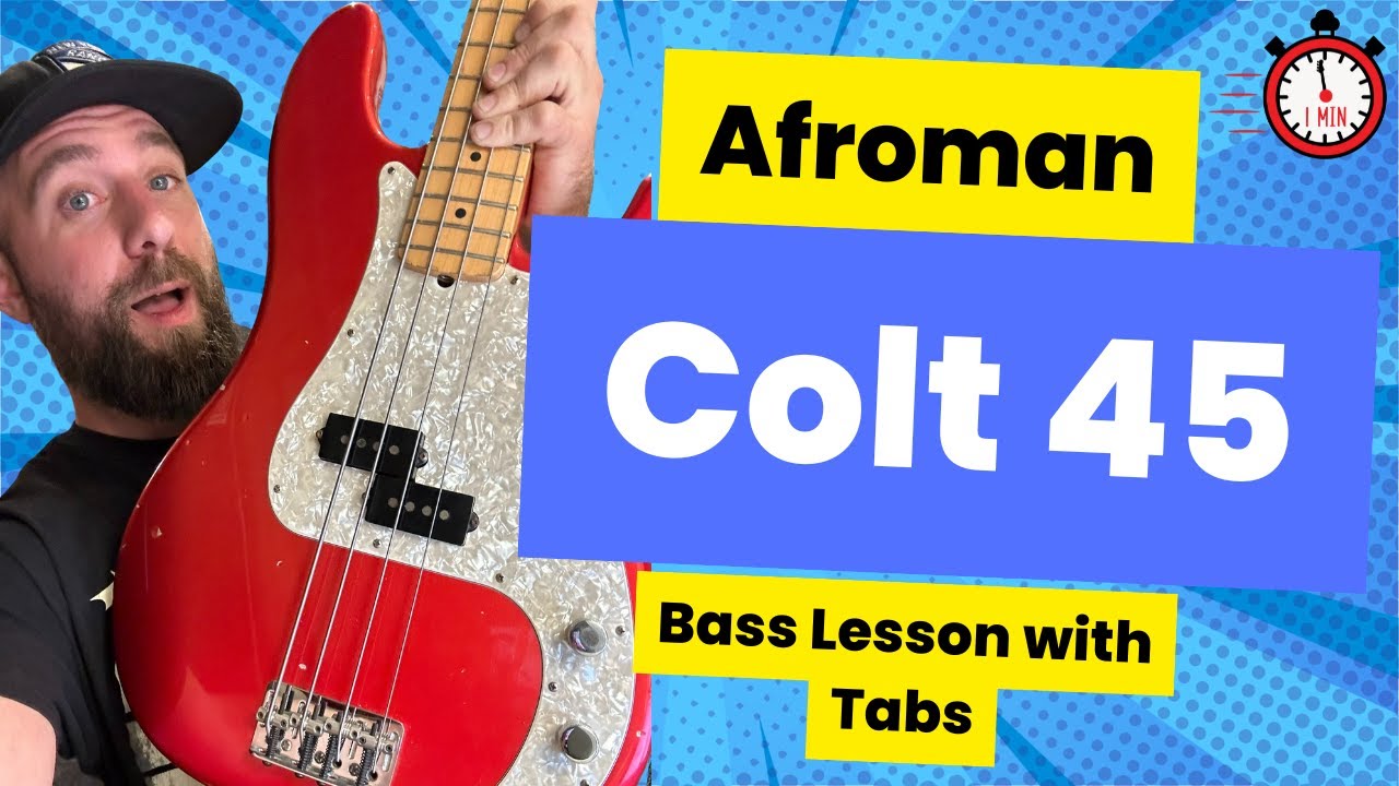 Colt 45 by Afroman Bass Lesson with Tabs and Theory - YouTube