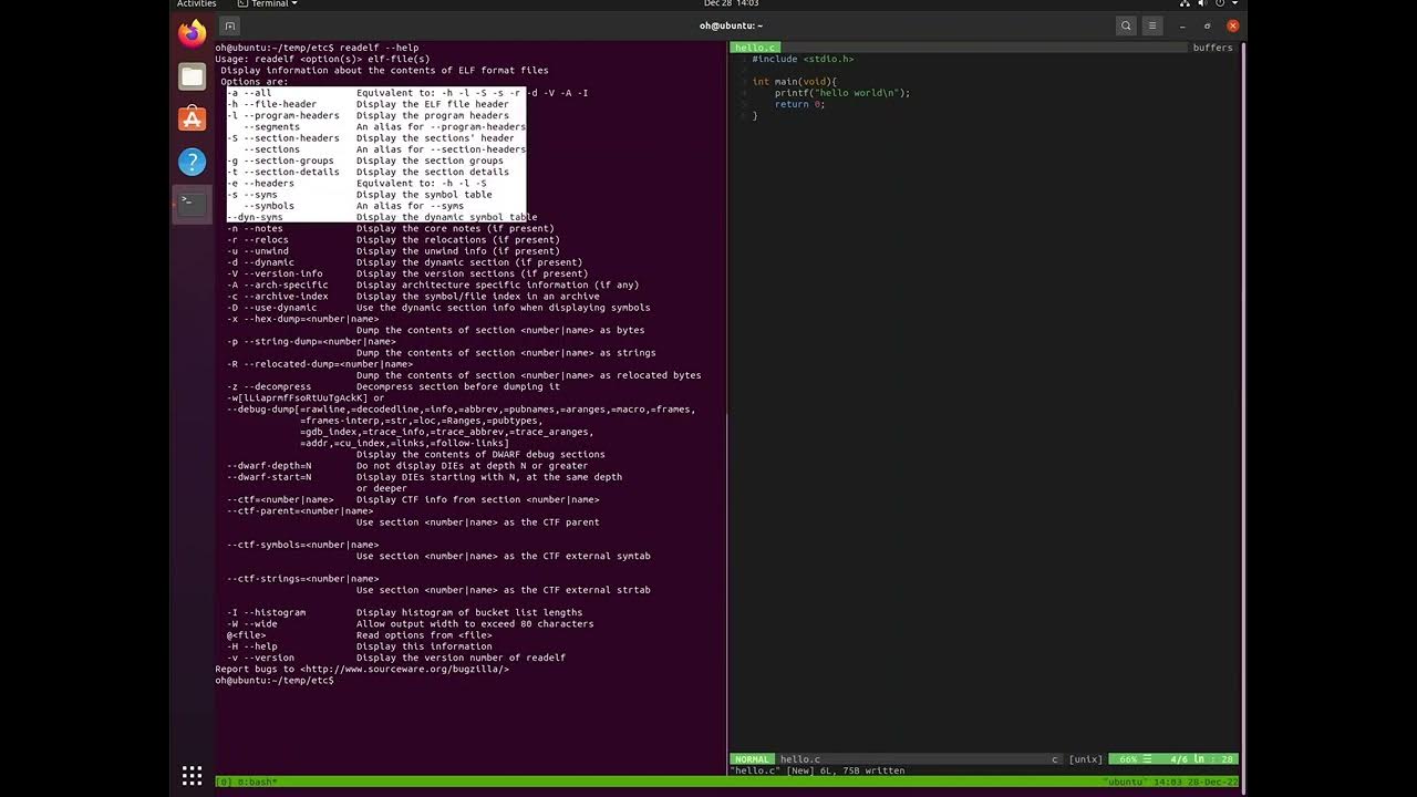 Linux Command - readelf for arm & x86 binary - YouTube