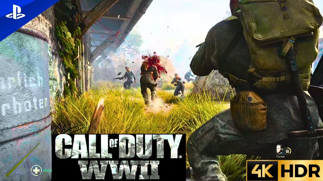 WW2 Omaha Beach/Normandy Landings -D Day Call of Duty WWII 4K Ultra HDR ...