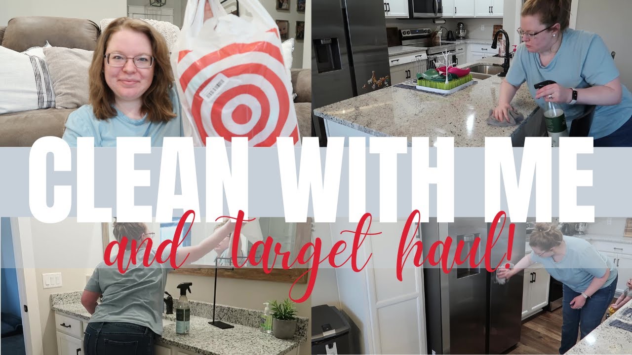 TARGET HAUL : CLEAN WITH ME : QUICK CLEAN - YouTube