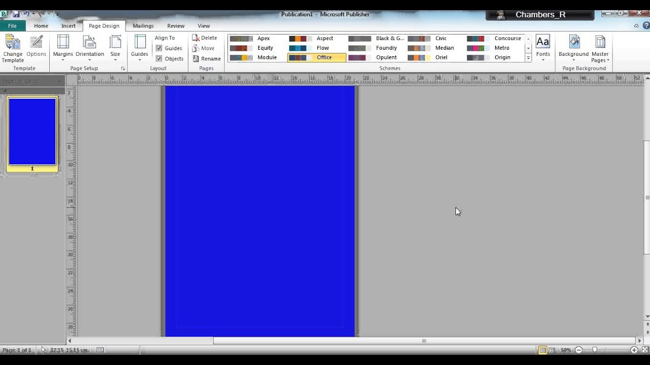 Microsoft Publisher 2010 - Page Orientation - YouTube