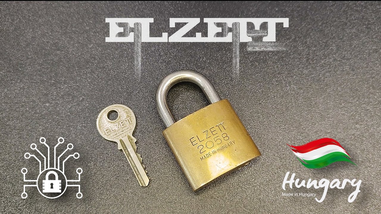 Very interesting and unique padlock👌ELZETT 2058 🇭🇺 Made In Hungary ...