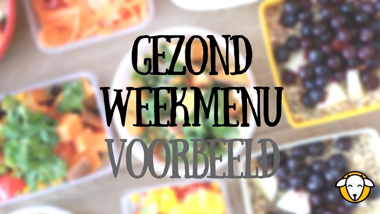 Gezond weekmenu maken - meal prepping voor de hele week - YouTube