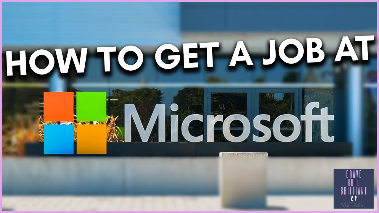 How To Get a Job at MICROSOFT! - YouTube