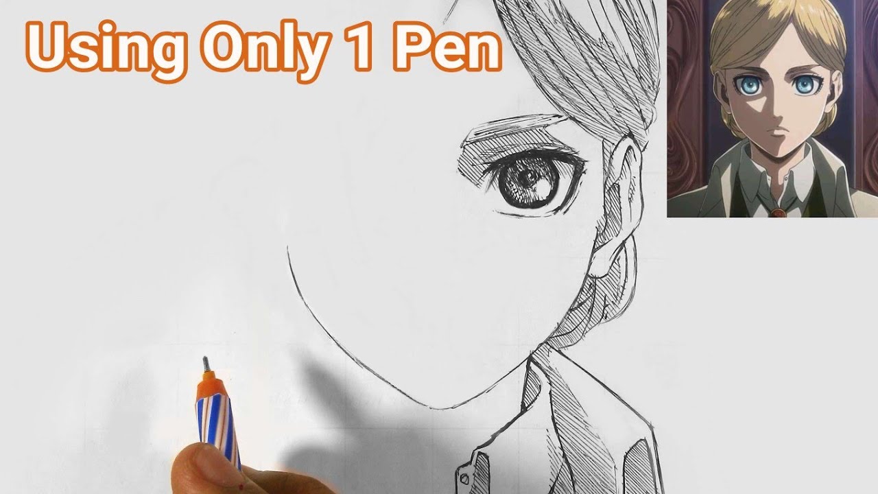 How to Draw Attack on Titan Season 4 - Drawing Historia Reiss - YouTube