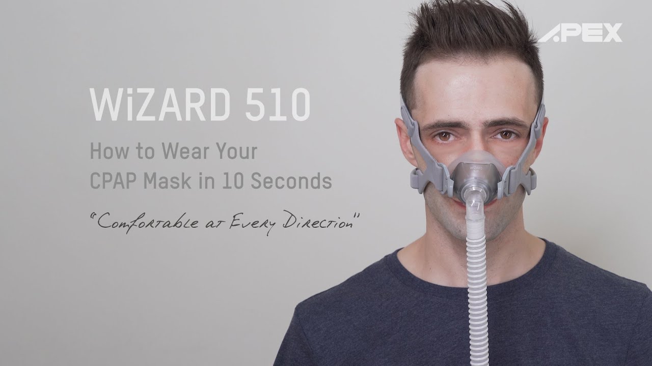 APEX｜WiZARD 510 Nasal Mask - How to Wear Your CPAP Mask in 10 Seconds ...